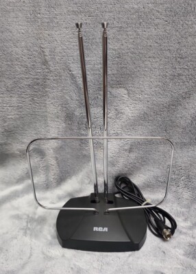RCA Basic Indoor HDTV Antenna, ANT111E HD Coax 40 Mile Range 4K 8K ...