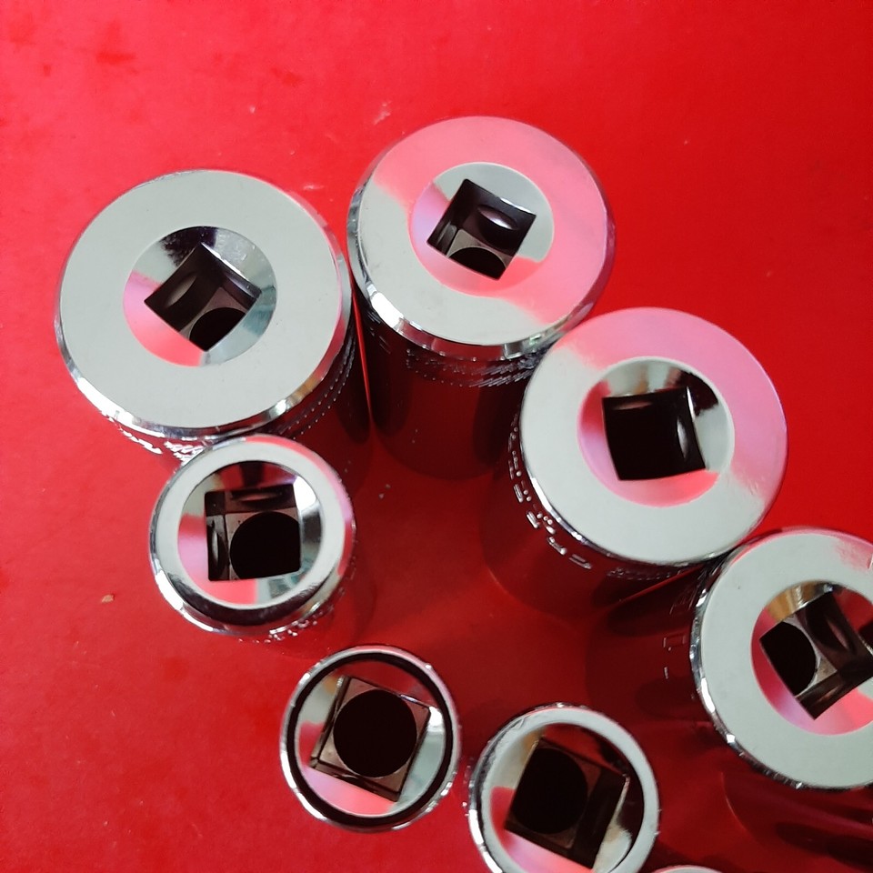 NEW CRAFTSMAN TOOLS 12 Piece Deep SAE 3/8" Drive 12 Point Socket set 1/ ...