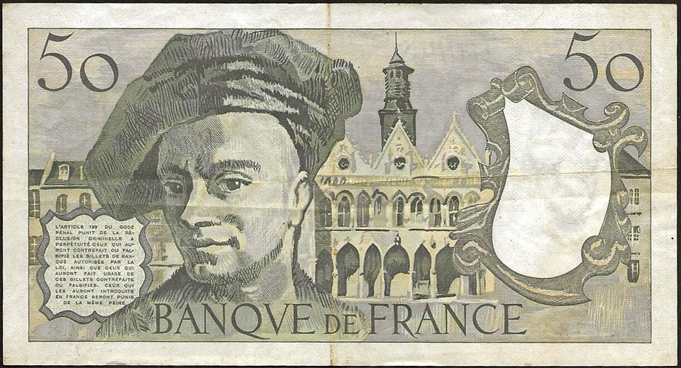 France - Bank note of 50 francs Maurice Quentin de La Tour 1977 TTB ! F ...