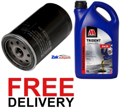 FOR FORD TRANSIT CONNECT 1.8 TDCI TDDI 2002-2012 OIL FILTER & 5L OIL ...