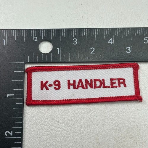 Red & White K-9 HANDLER Tab Patch (Police Dog Canine) 00.A | eBay