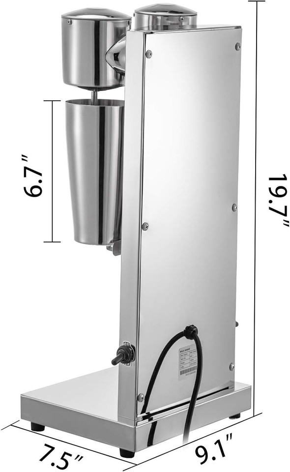 Milkshake Maker Kit, Stainless Steel Electric Milkshake Maker, 180W ...