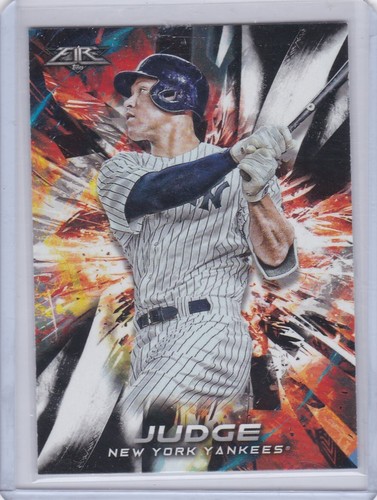 2018 Topps Fire #1 Aaron Judge-NY Yankees--NM-MT-MVP | eBay