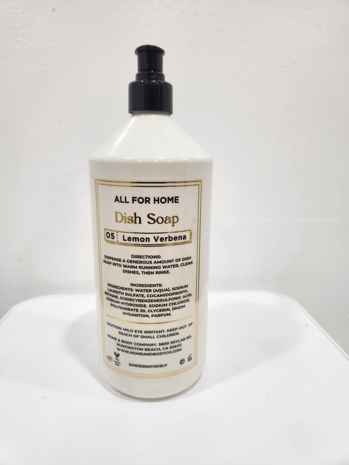 Lemon Verbena Dish Soap Home & Body Co. 32 fl oz Each HOBO Liquid | eBay