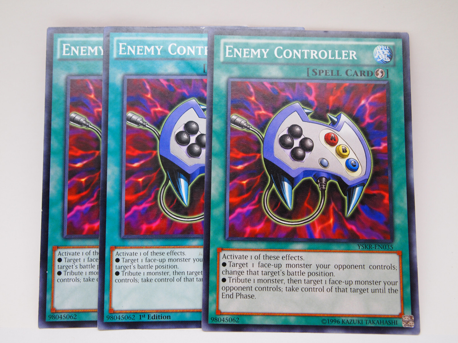 YUGIOH! 3x Enemy Controller SDBE-EN032 Various Sets Common x3 UNLM LP ...