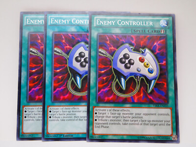 YUGIOH! 3x Enemy Controller SDBE-EN032 Various Sets Common x3 UNLM LP ...