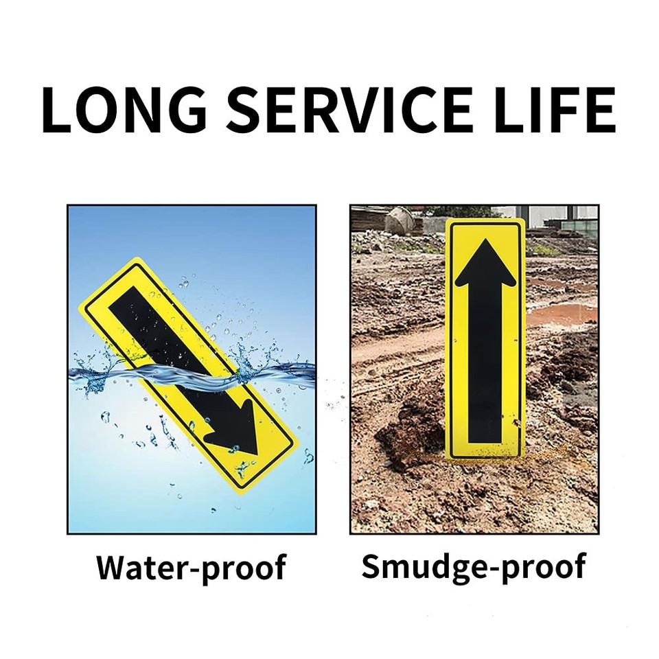 2-Pack Large Arrow Symbol Sign,for Indoor or Outdoor Use，18"x 6" .04 ...