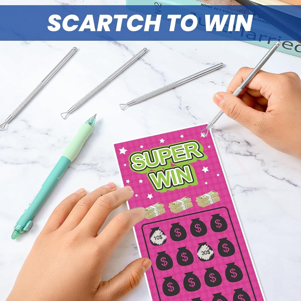 Lottery Scratcher Ticket 4 Pcs Scratch Off Tool Metal Label Scraper ...