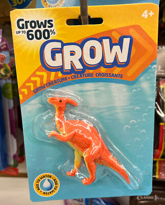 GROW CREATURE HORNED DINOSAUR TOY WATCH IT GROW UP TO 600% IN WATER ...