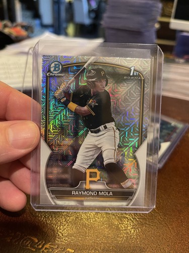 2023 Bowman Chrome #BCP-198 Raymond Mola, Pirates - Mega Box Mojo ...
