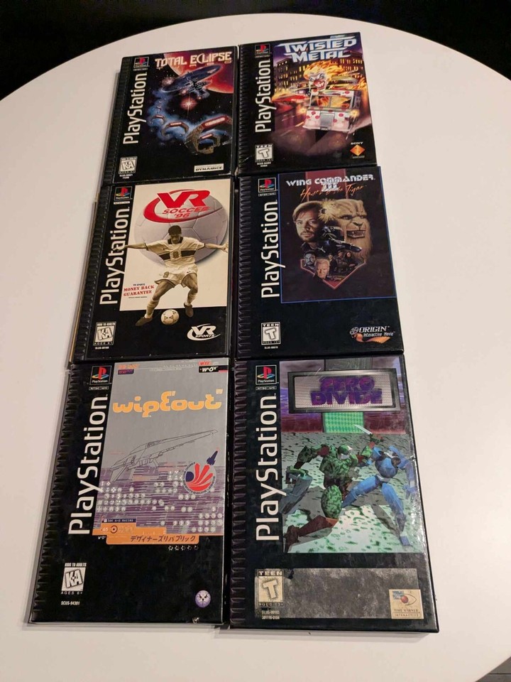 CIB Long Box PSX Lot! Twisted Metal Zero Divide Wing etc Playstation 1 ...