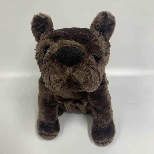 Dan Dee Plush English Bulldog Puppy Dog Chocolate Brown Stuffed Animal ...