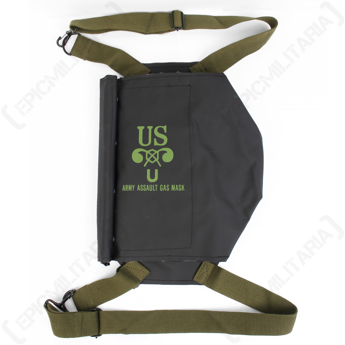 US Army Assault Gas Mask Bag - WW2 Repro M7 Carrier M5 Respirator ...