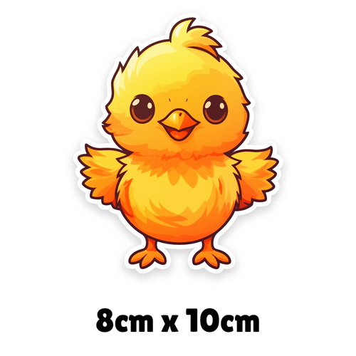 Cute Yellow Chick Chicken Car Motorcycle Laptop Fridge Sticker Decal | eBay