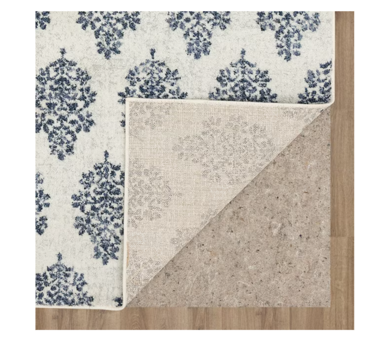 Mohawk Paula 2 x 8 Blue Indoor Geometric Farmhouse/Cottage Runner Rug ...