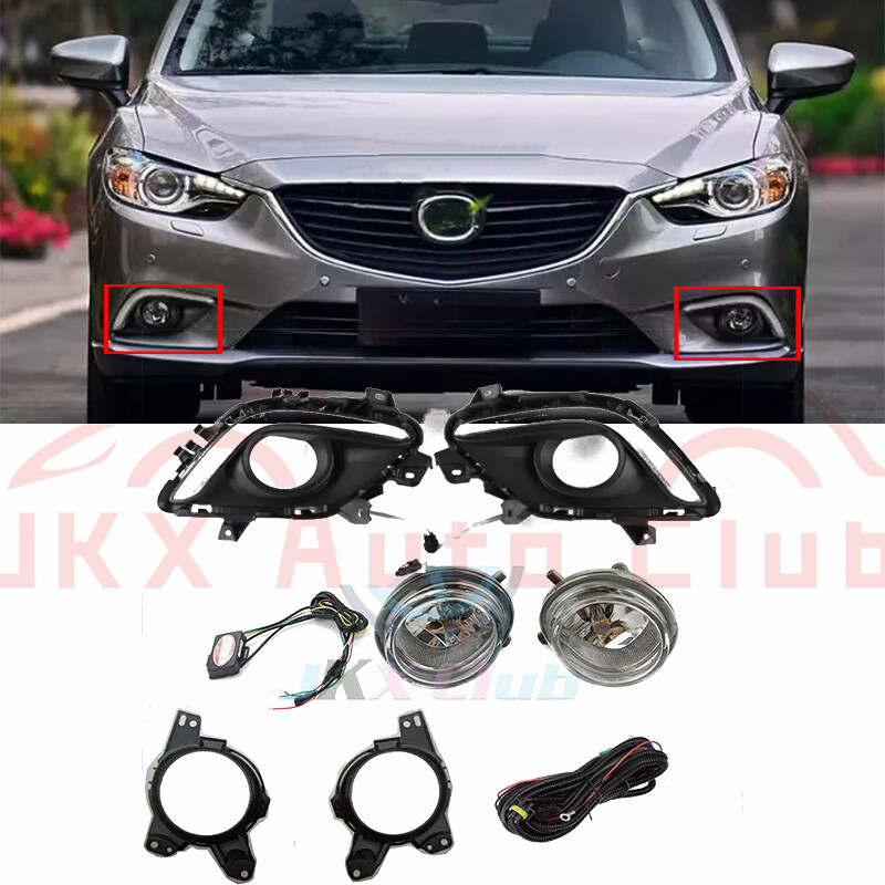 LED DRL Daytime Running Light & Fog Lamp Wiring Kit For Mazda 6 Atenza ...
