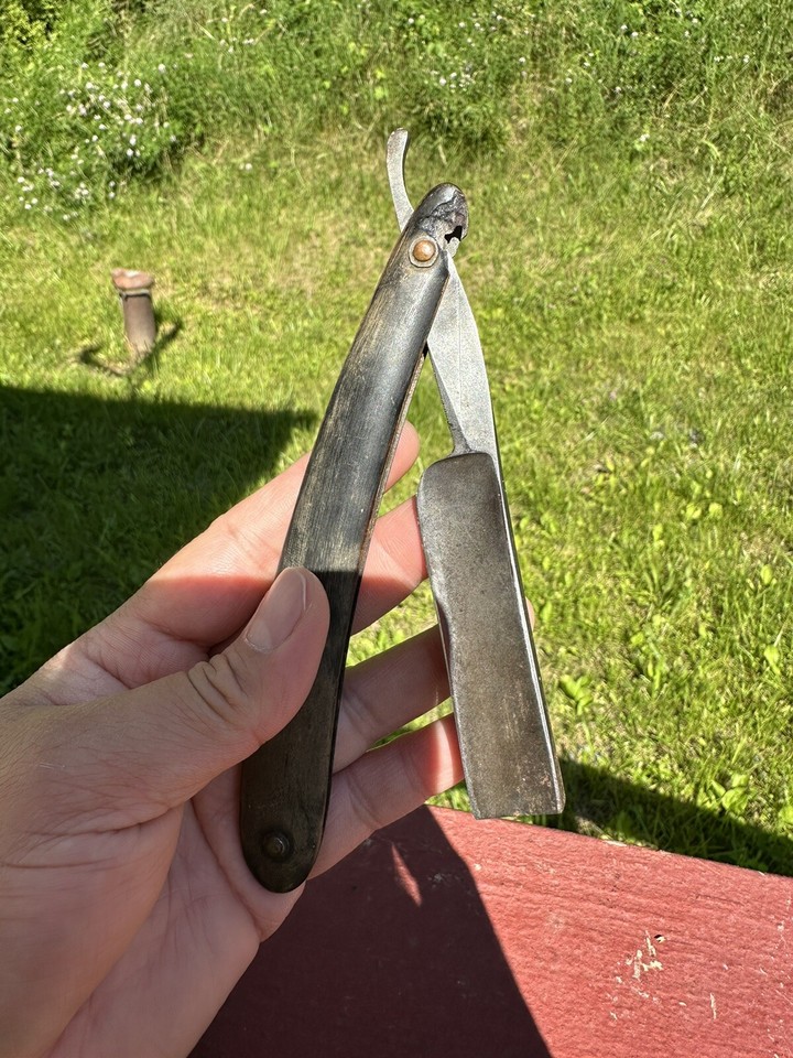 Vintage Imperial Razor Germany US Battleship Indiana Etched Blade ...