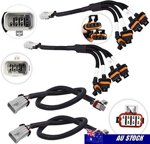 4Pc Coil Pack Relocation Kit For LS1 LS6 LSX Included Coil Harness and ...