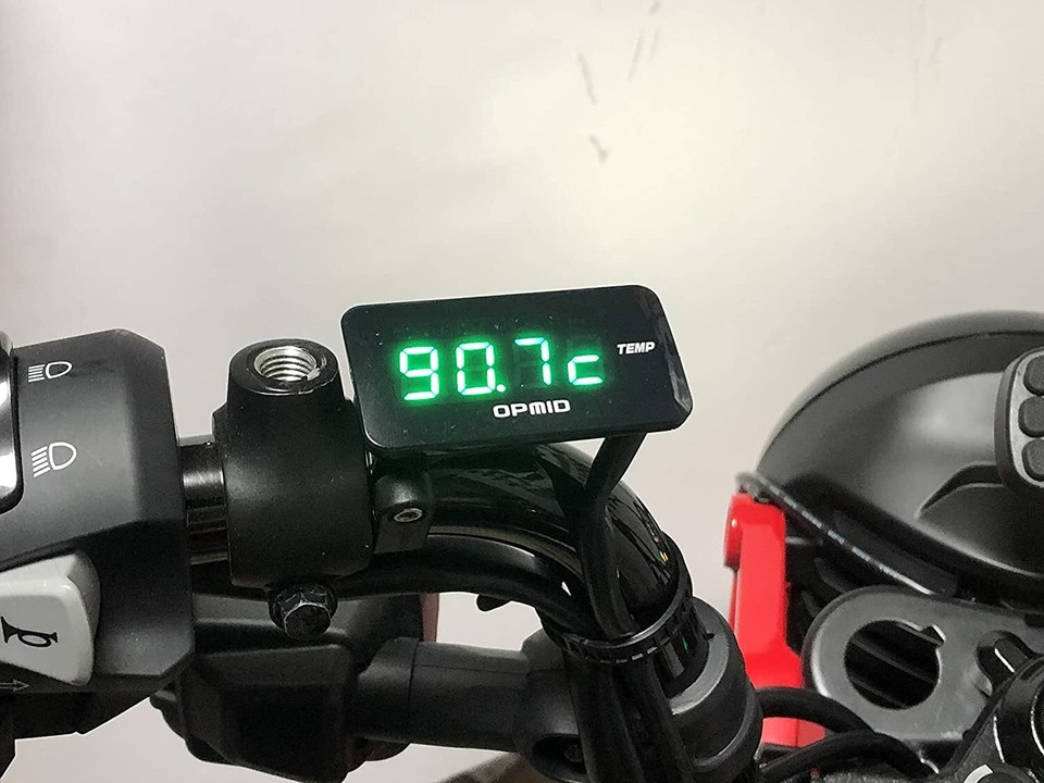 OPMID M1015 Digital Engine/Head Temp. Gauge 22+ Honda Grom RR/Monkey ...