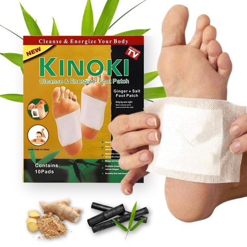 KINOKI Patches Detox Foot Pads Body Toxins Feet Slimming Deep Cleansing ...