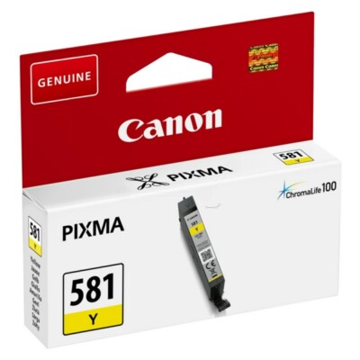 Canon 2105C001 CLI-581Y Tintenpatrone gelb, 259 Seiten 5.6ml für Canon ...