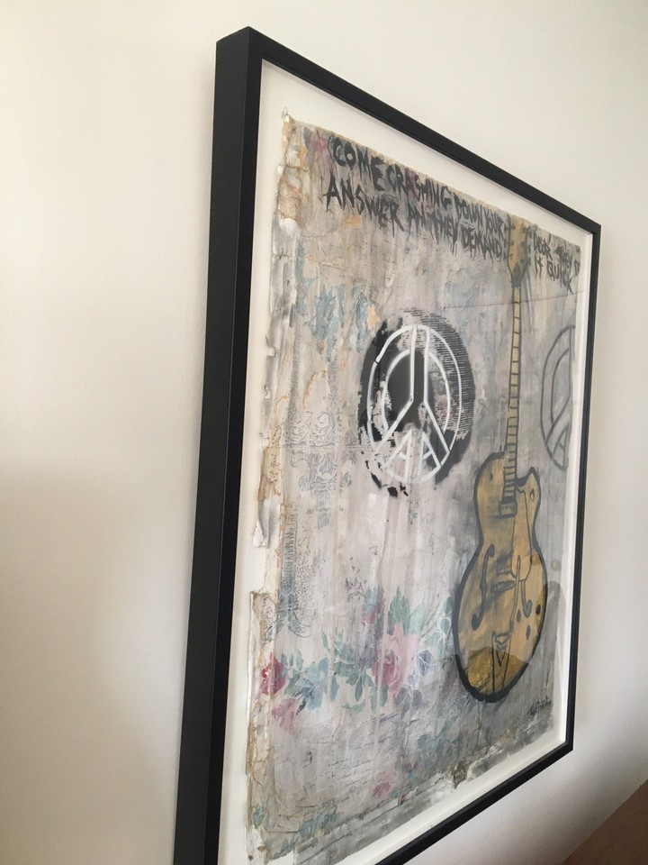 TIM ARMSTRONG RANCID Shepard Fairey 11th HOUR RARE wallpaper Framed ...