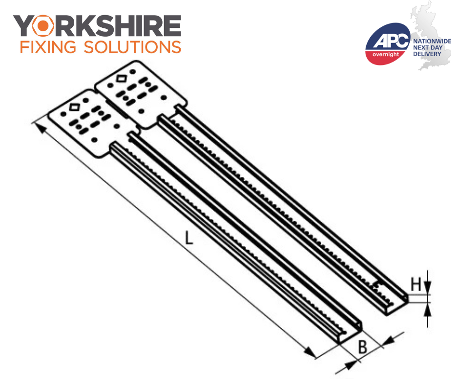 Walraven Rapid Sliding Wall Stud Joist Studding Bracket Britclips RSWB ...