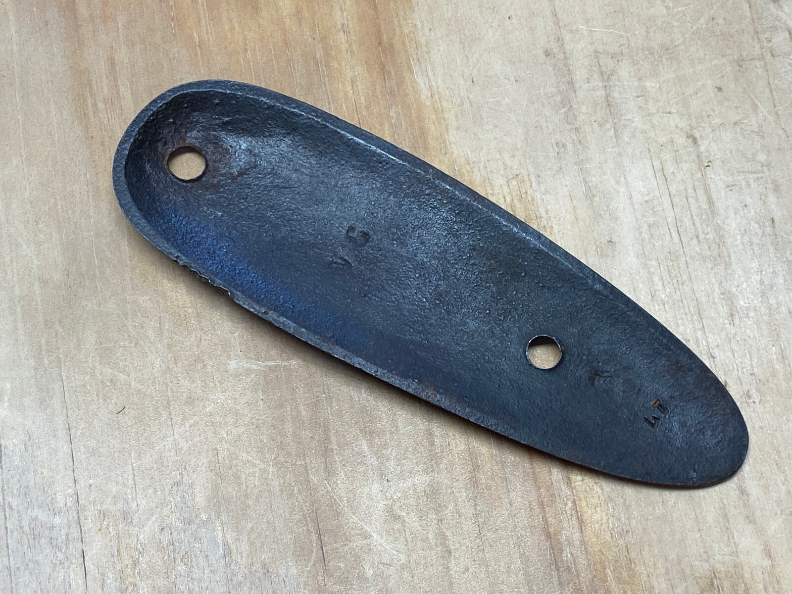 Original Savage Rifle Steel Butt Plate Pad Buttplate Metal | eBay