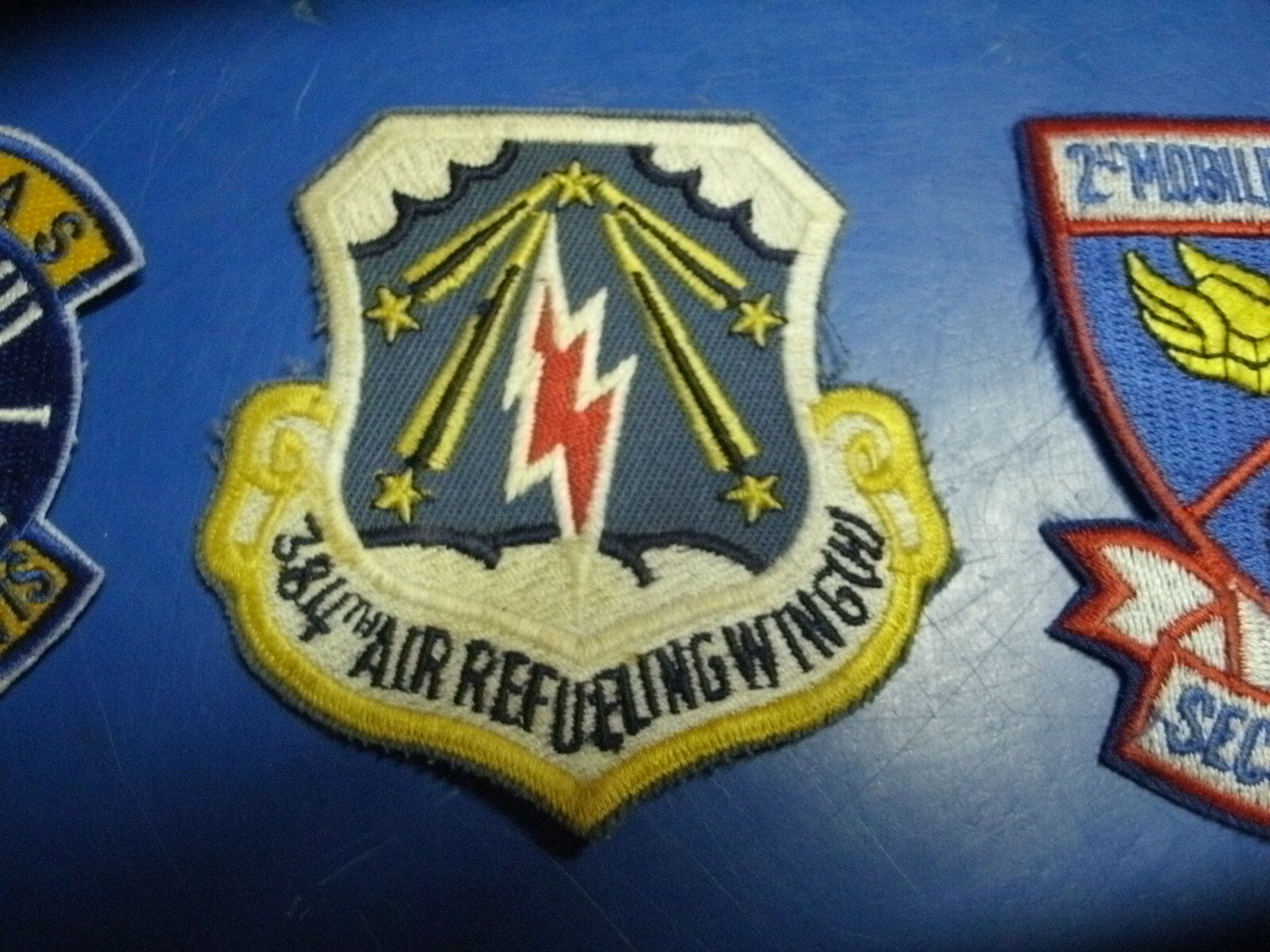 LOT OF 3 AIRFORCE PATCHES 30TH MAS,384TH REFUELING & 2ND MOBILE AERIAL ...