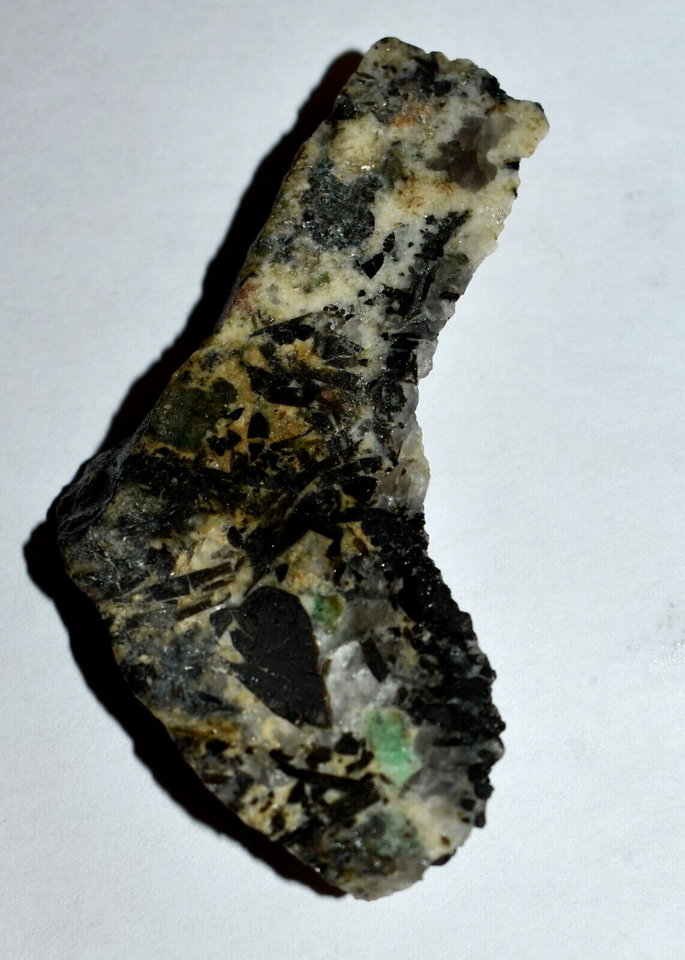 Green Emerald with Tourmaline Crystals Natural Hiddenite North Carolina ...