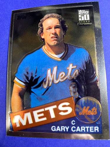 GARY CARTER, METS C , 2001 Topps Traded #17T HOF, TIFFANY CARD, SILVER ...