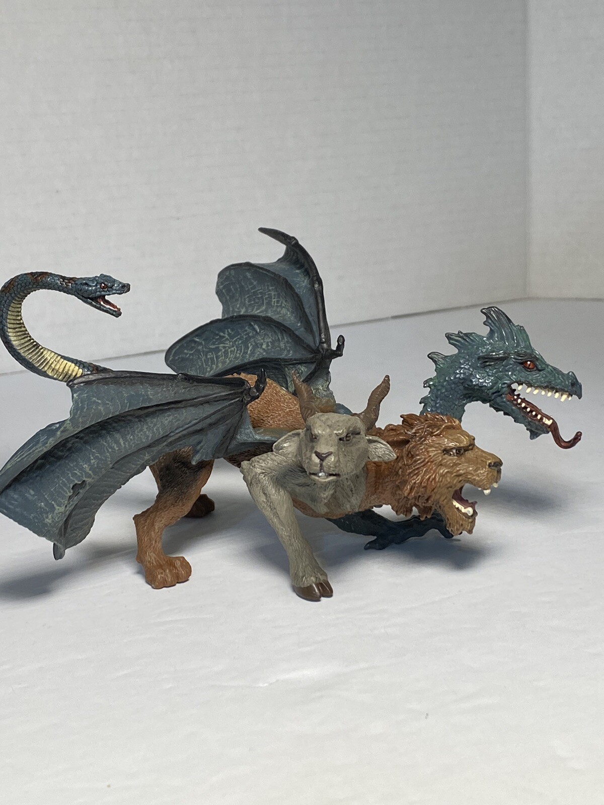 Safari Ltd. Chimera 3 Headed Dragon Lion Goat /Snake Tail Toy Action ...