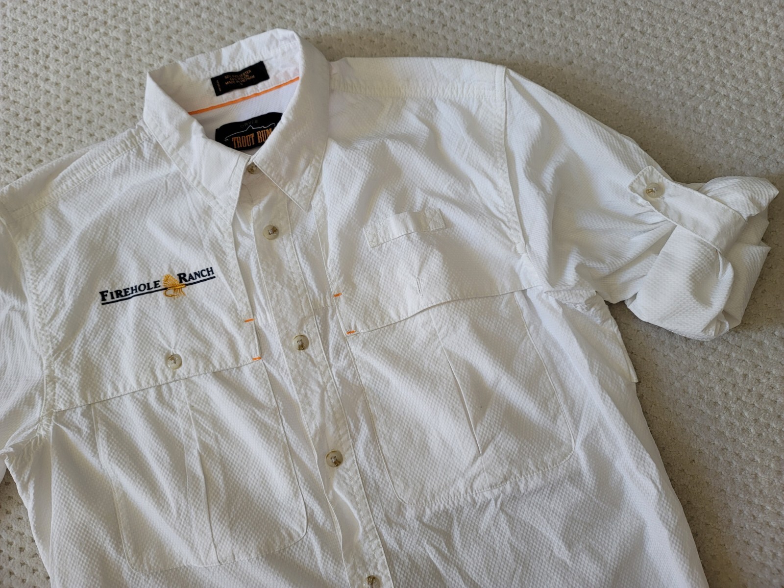 Orvis Trout Bum Roll Tab Firehole Ranch Long Sleeve V… - Gem