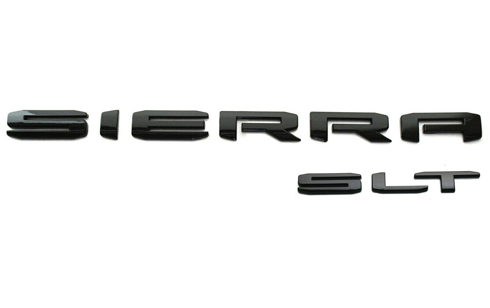 Set 2019+ UP Car SIERRA SLT LETTER TAILGATE EMBLEMs 1500 2500 3500 ...