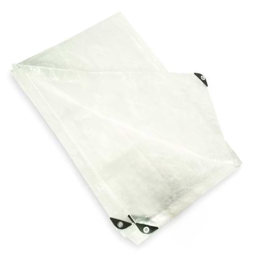 Clear Polyethylene Tarp 10' x 12' Cut Size Transparent Waterproof Heat ...