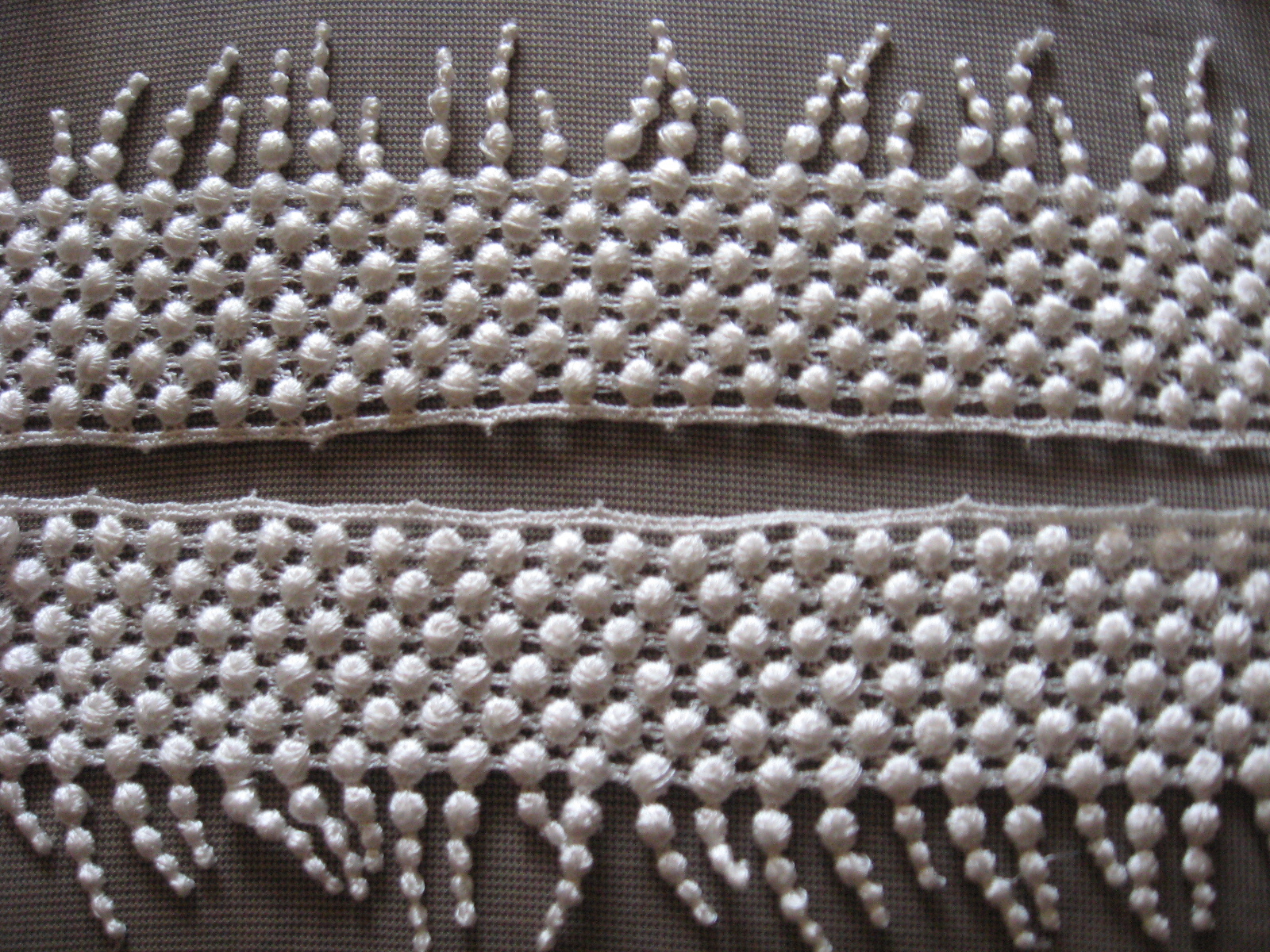 9 3/4 YDS LOVELY DANGLY HEAVY NATURAL DOT RAYON VENISE LACE EDGE | eBay