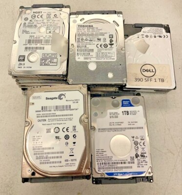 2.5" SATA HDD ard Drive 6 Gb/s MIXED BRANDS SPEEDS TESTED MAC OR PC ...