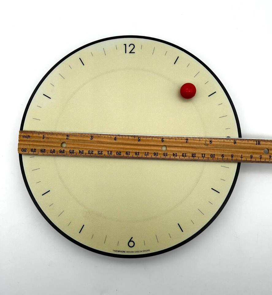 MOMA Minimalist Modern Designer Timesphere Wall Clock - Gideon Dagan | eBay