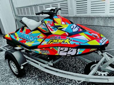 SEA DOO Spark Graphics Template - Full Kit Contour vector format | eBay