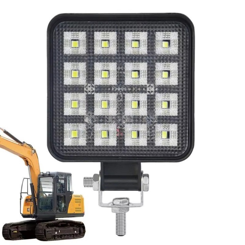 12 Watt Off Road Work Light 16 LED Mini Square 5000 Lumen Fog Lamp for ...