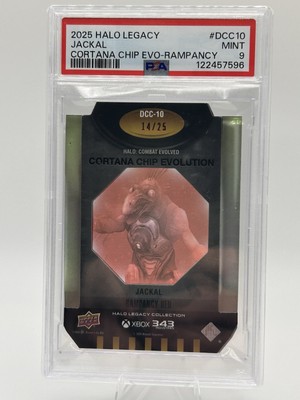 Halo Legacy Upper Deck Jackal Rampant Cortana Chip DCC10 PSA 9 Mint POP ...