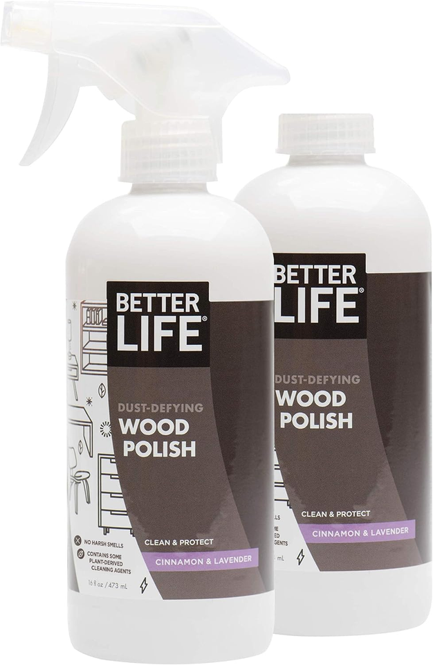 Wood Furniture Polish - Wood Cleaner & Dusting Spray for Tables ...