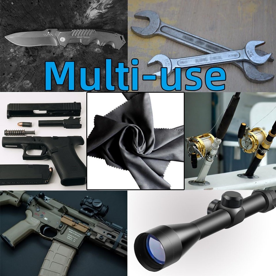 10 Pack Microfiber Gun Cleaning Cloth 12"x12" Lint Free Gun Cleaning ...