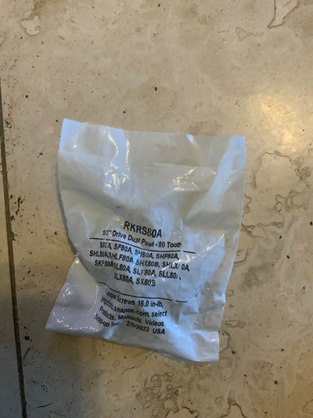 Snap On 1/2” Dr 80 Tooth Dual Pawl Ratchet Repair Kit RKRS80A New | eBay