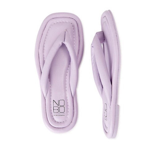 Thong Flip Flops Sandals Purple Veri Peri Floatie Chunky Puffy Cushion ...