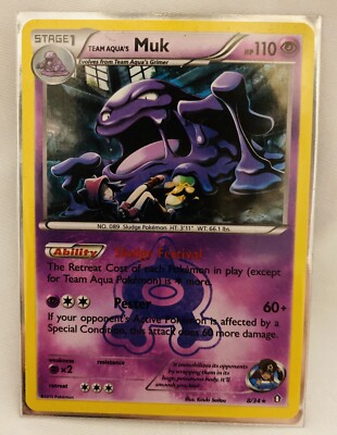 Authentic Muk Pokemon Card New | eBay