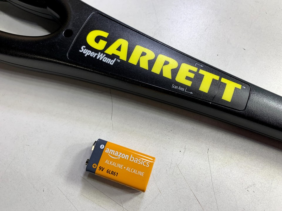 Garrett SuperWand Handheld Metal Detector Security Wand 1165800 TSA ...