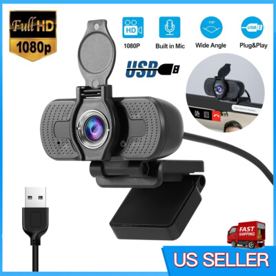 Webcam with Microphone for Desktop 1080P HD USB Computer Camera W ...