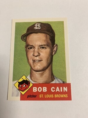 1991 Topps 1953 Archive Bob Cain St Louis Browns REPRINT | eBay