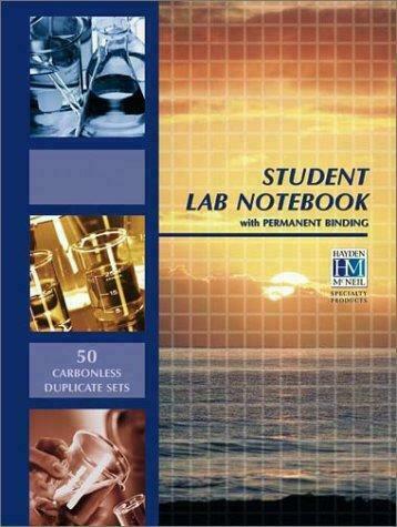 Chemistry Student Lab Notebook by Hayden-McNeil (2000, Paperback) for ...
